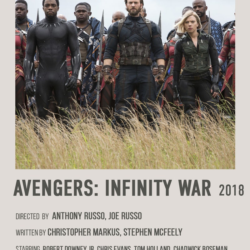 Avengers Infinity War Poster - Etsy