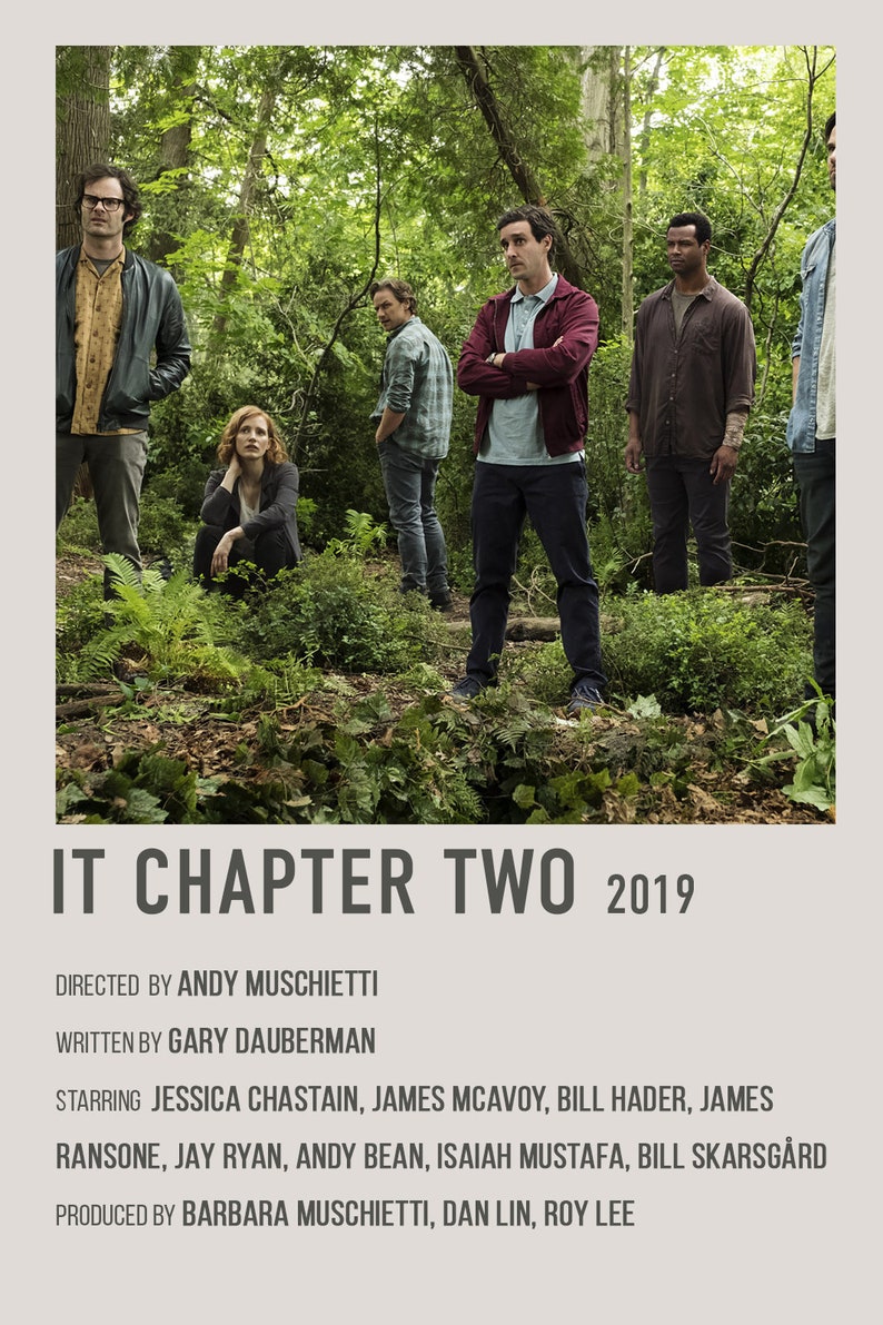 IT Chapter Two Retro Movie Poster, Digital Download, Horror Film Poster ...