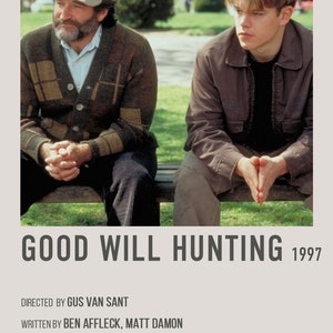 Good Will Hunting Retro Movie Poster, Digital Download, Matt Damon Ben ...