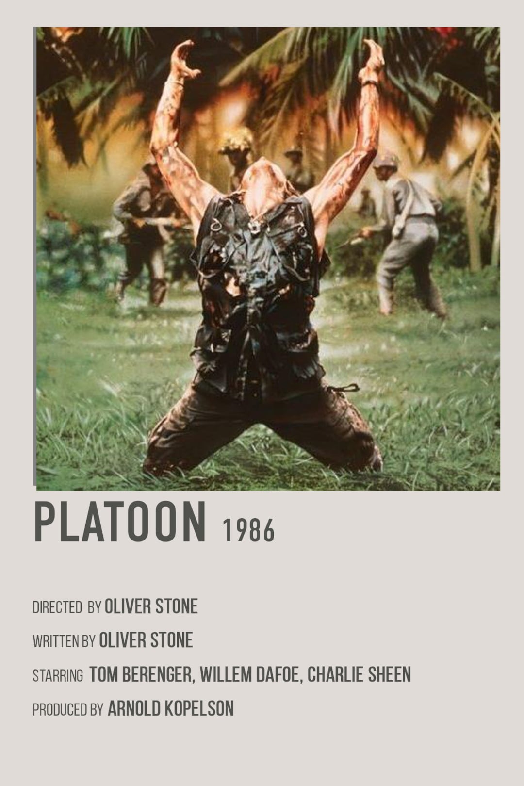 Platoon Retro Movie Poster, Digital Download - Etsy