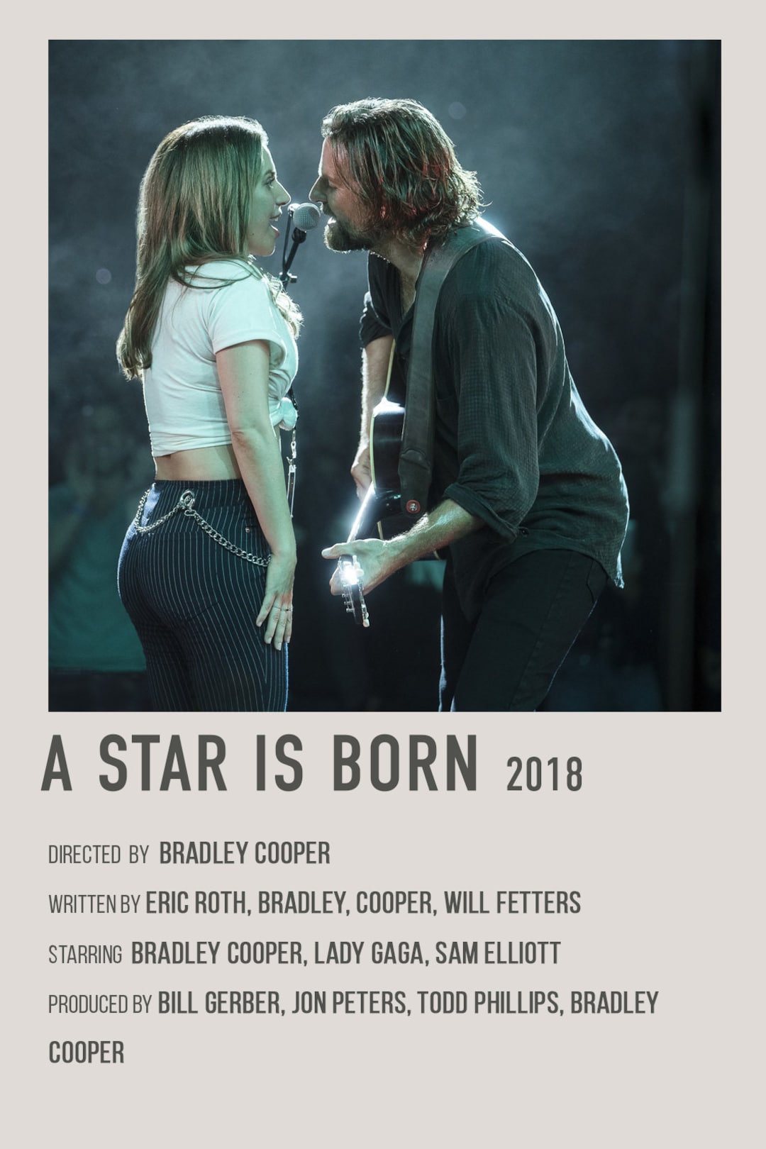 A Star is Born Retro Polaroid Poster, Digital Film Poster, Digital ...