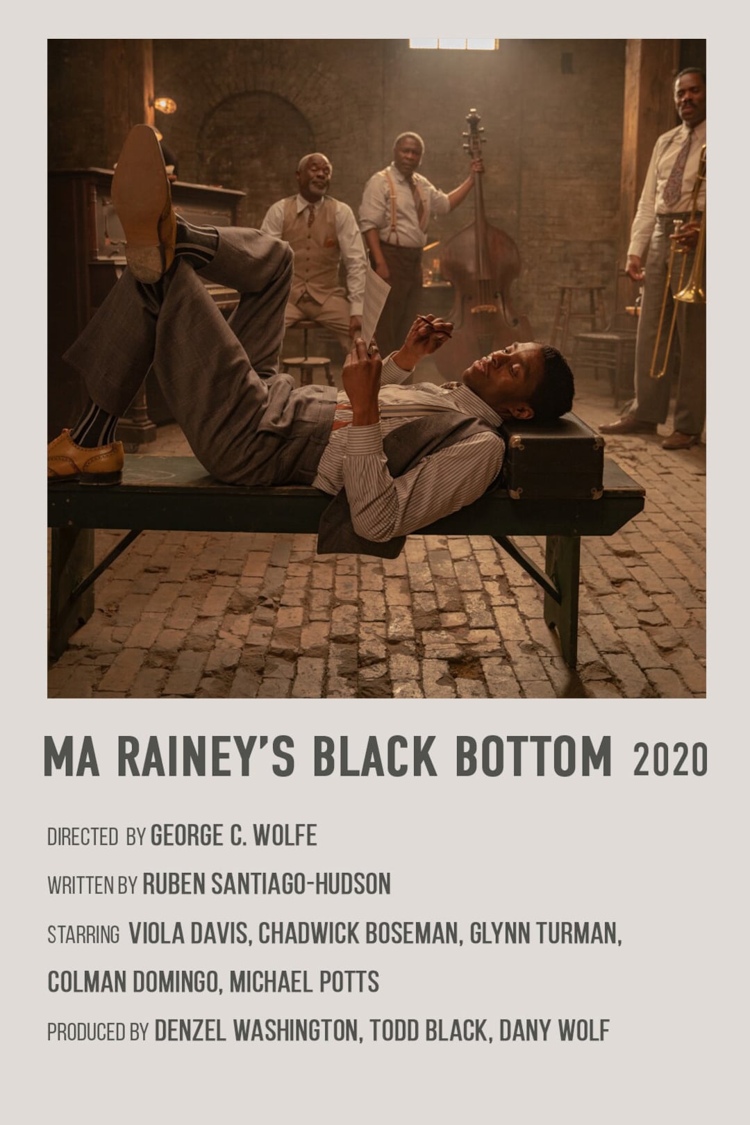 Ma Rainey's Black Bottom Retro Movie Poster, Digital Download, Viola ...