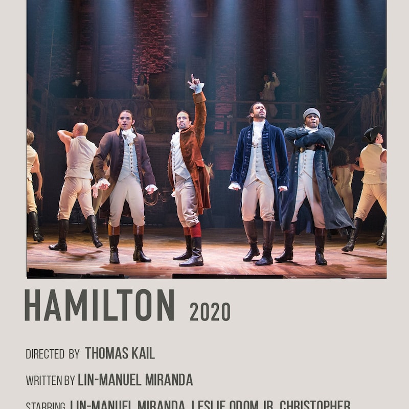 Hamilton Musical Poster - Etsy UK