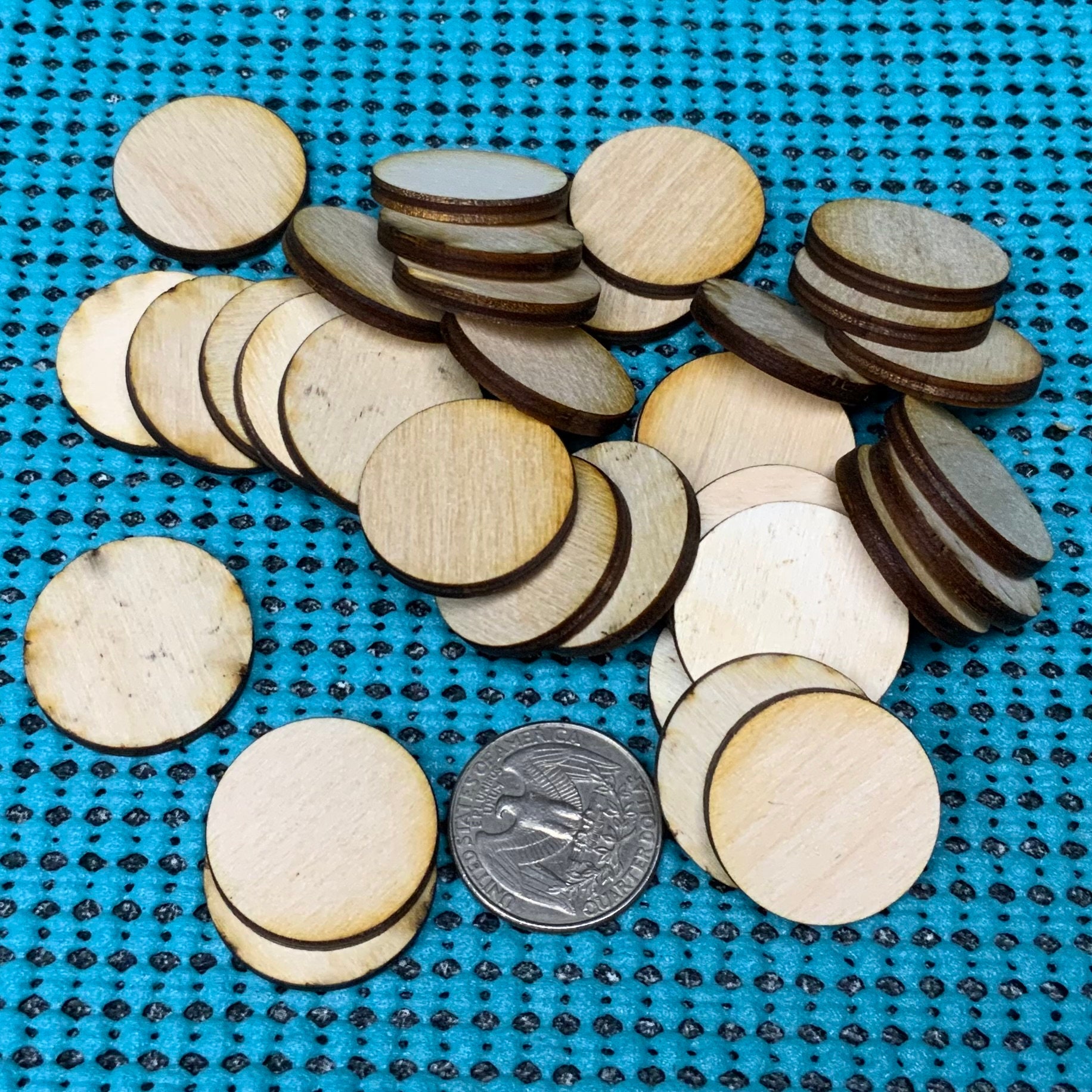 1" Inch Wooden Craft Circles, 50 Pack, DIY Craft Supplies One Inch Wood ...