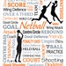 Netball Typography Print DIGITAL FILE Netball Poster, Netball Wall Art ...