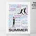 Netball Typography Print DIGITAL FILE Netball Poster, Netball Wall Art ...