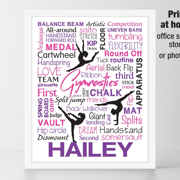 Gymnastics Poster - Etsy