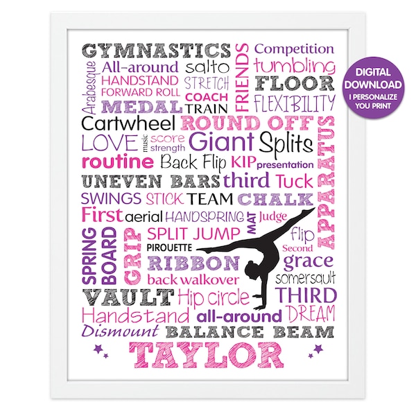 Gymnastics Poster - Etsy
