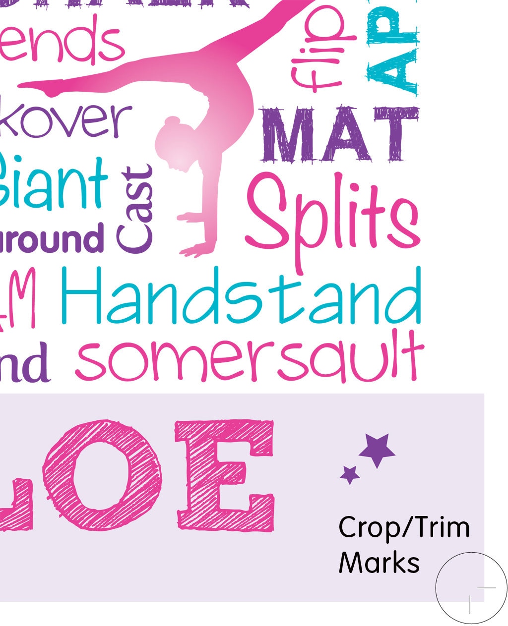 Dance Poster, Dance Typography Art Print, Girl's Room Art, Personalize ...