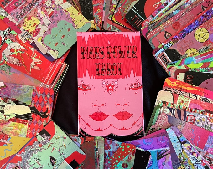 Mars Power (holographic Card Faces) Tarot Deck - Etsy