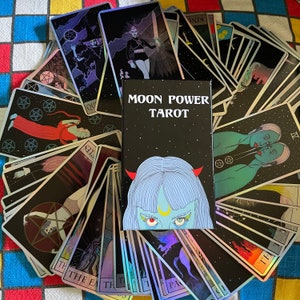Holographic Moon Power Tarot 2.0 - Etsy