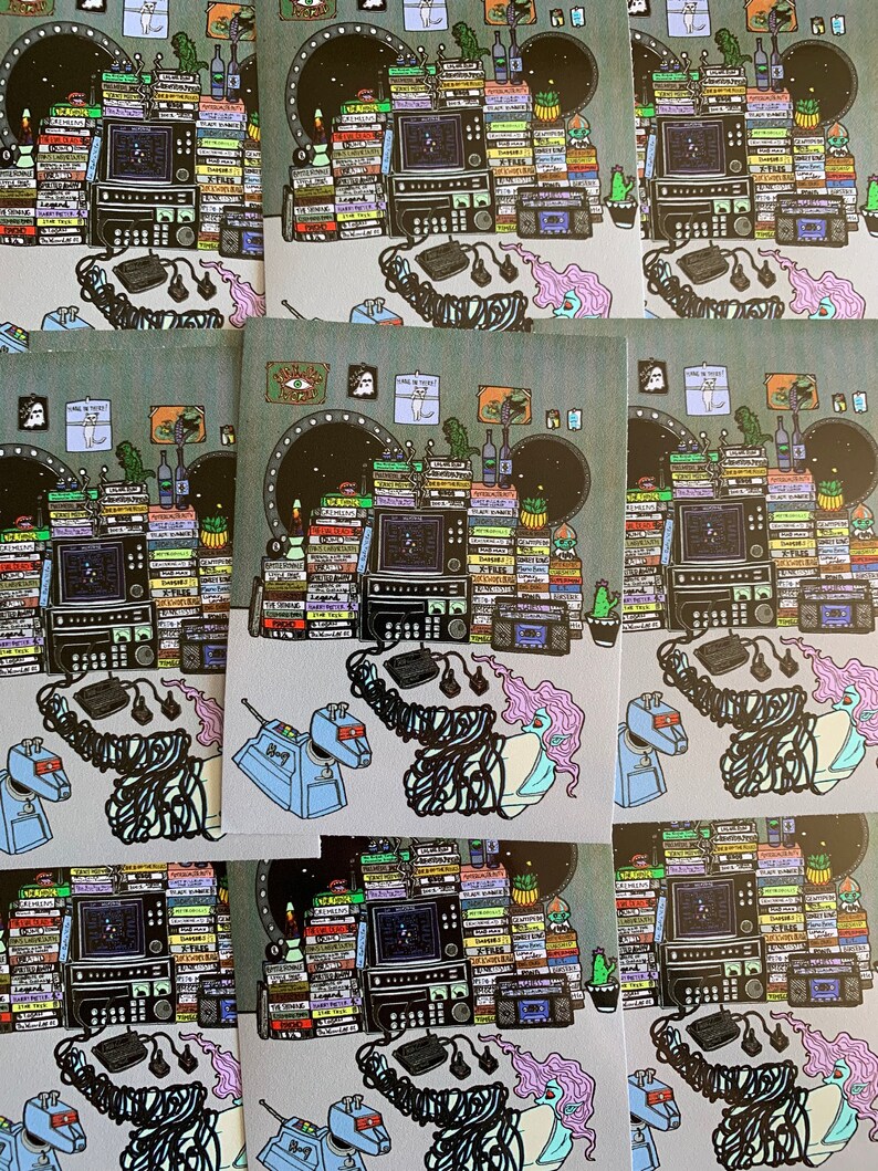 Tangled in VHS 4" Vinyl Sticker - Etsy