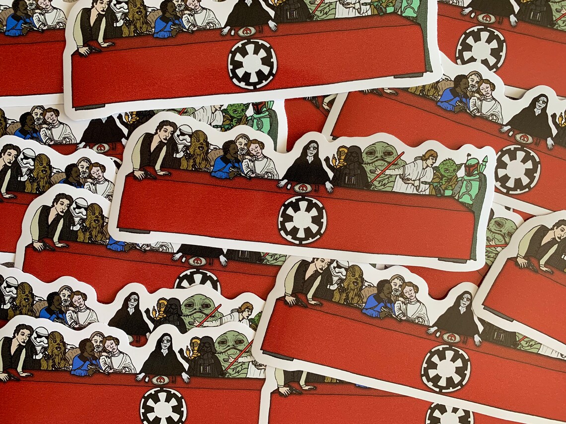 Last Supper 6 vinyl sticker | Etsy