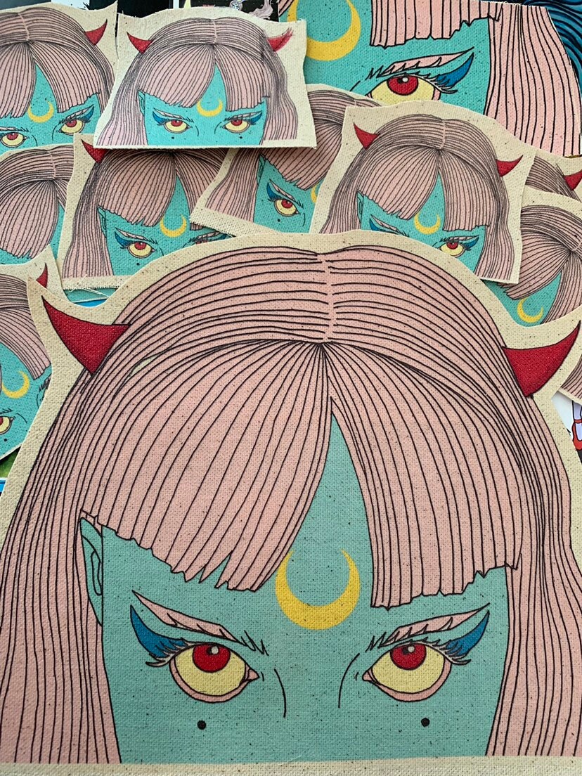 Moon Power Tarot Canvas Patch - Etsy