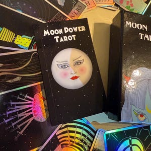 Holographic Moon Power Tarot 2.0 - Etsy