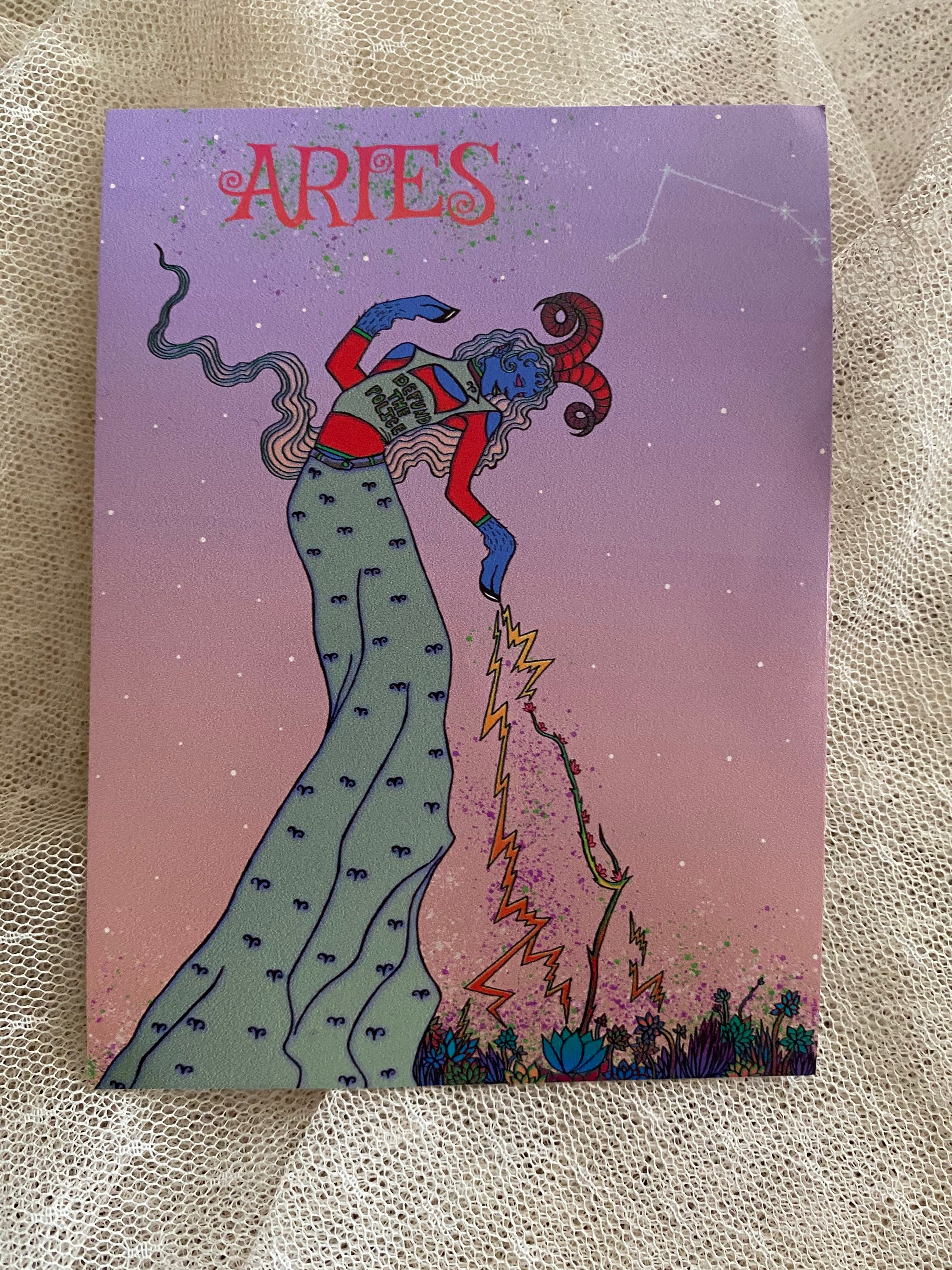 Aries vinyl sticker | Etsy