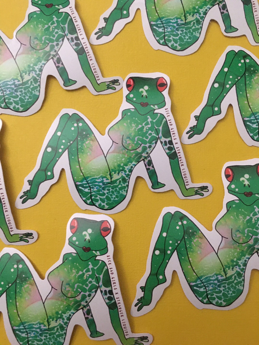 Feelin Froggy Vinyl Sticker - Etsy