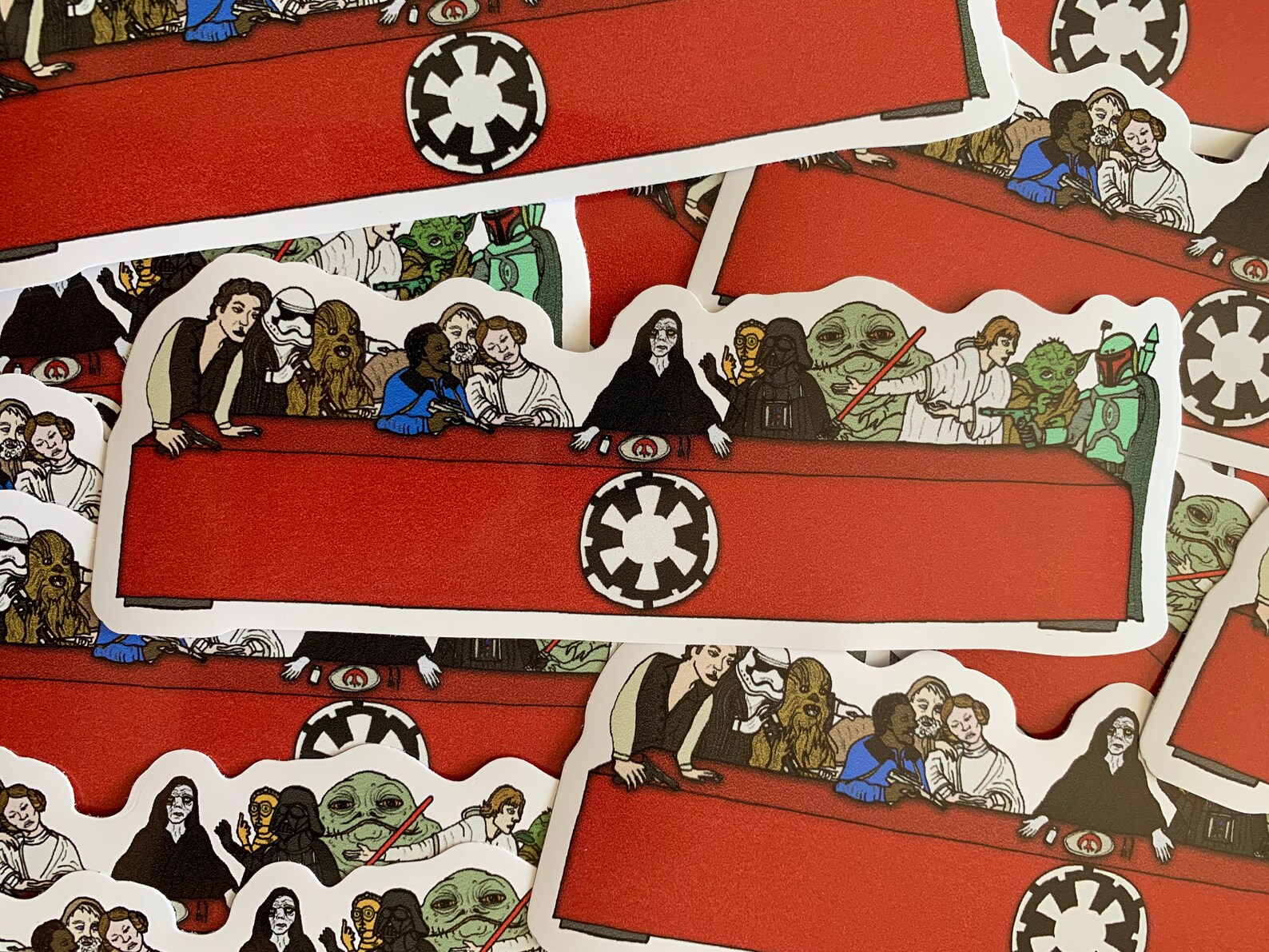 Last Supper 6 vinyl sticker | Etsy