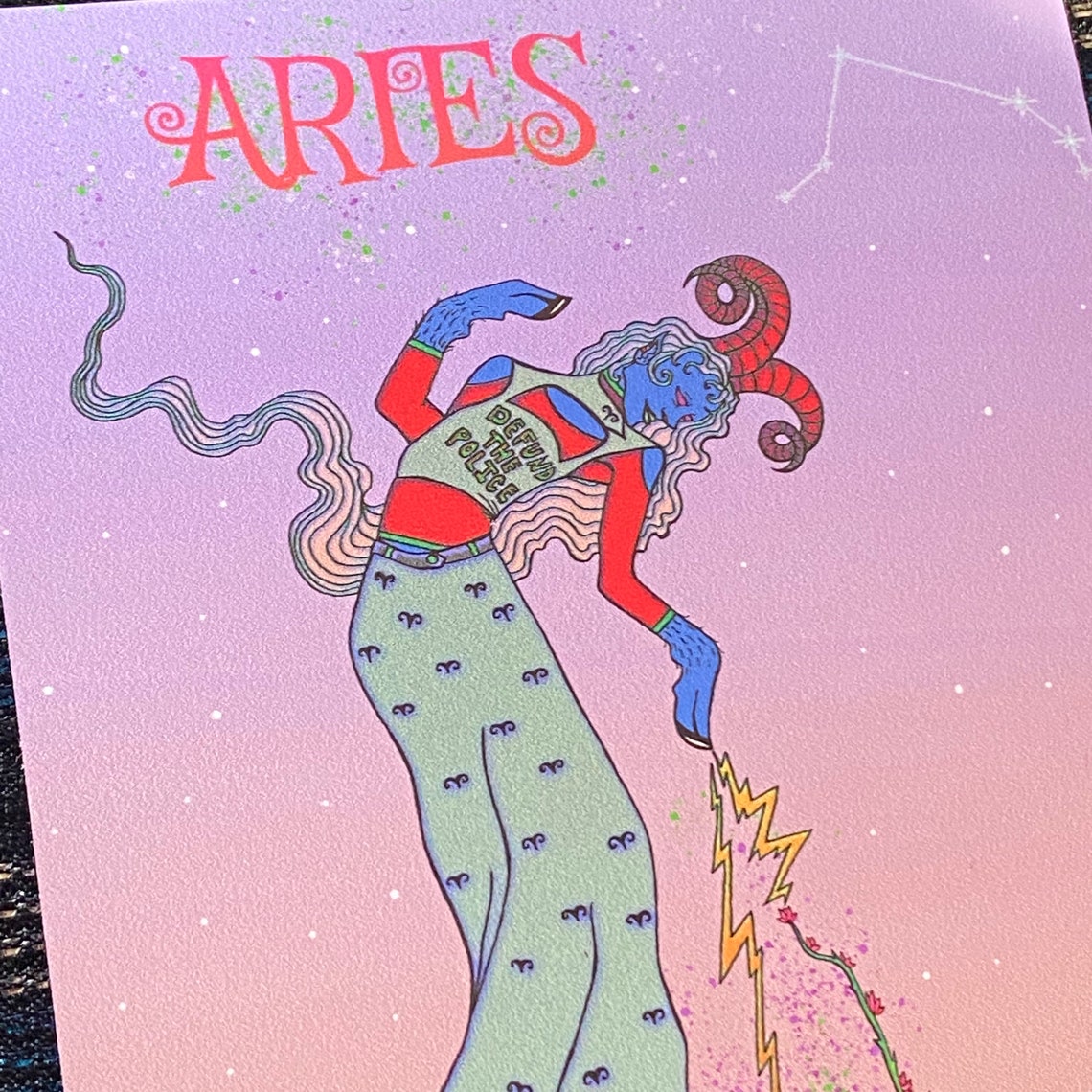 Aries vinyl sticker | Etsy