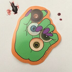 Handful of Eyes Vinyl Sticker - Etsy
