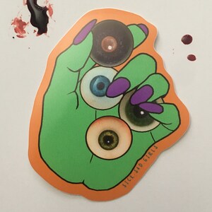 Handful of Eyes Vinyl Sticker - Etsy
