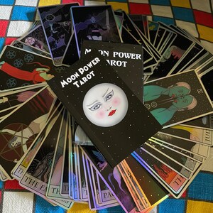Holographic Moon Power Tarot 2.0 - Etsy