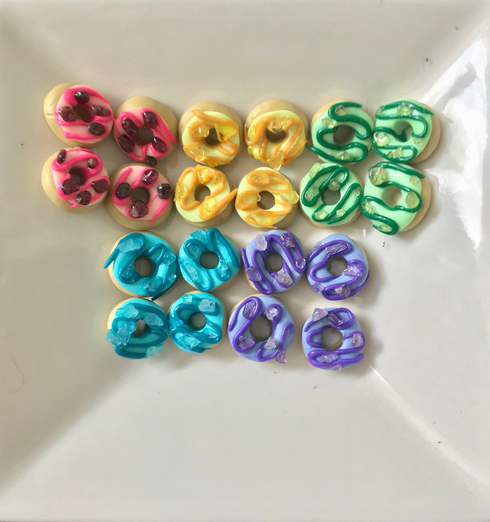 Miniature Doughnut, Polymer Clay Doughnut, Doughnut With Sprinkles ...