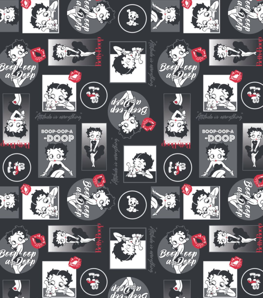 Betty Boop Classic – 100% Cotton Print Fabric, Material - Etsy