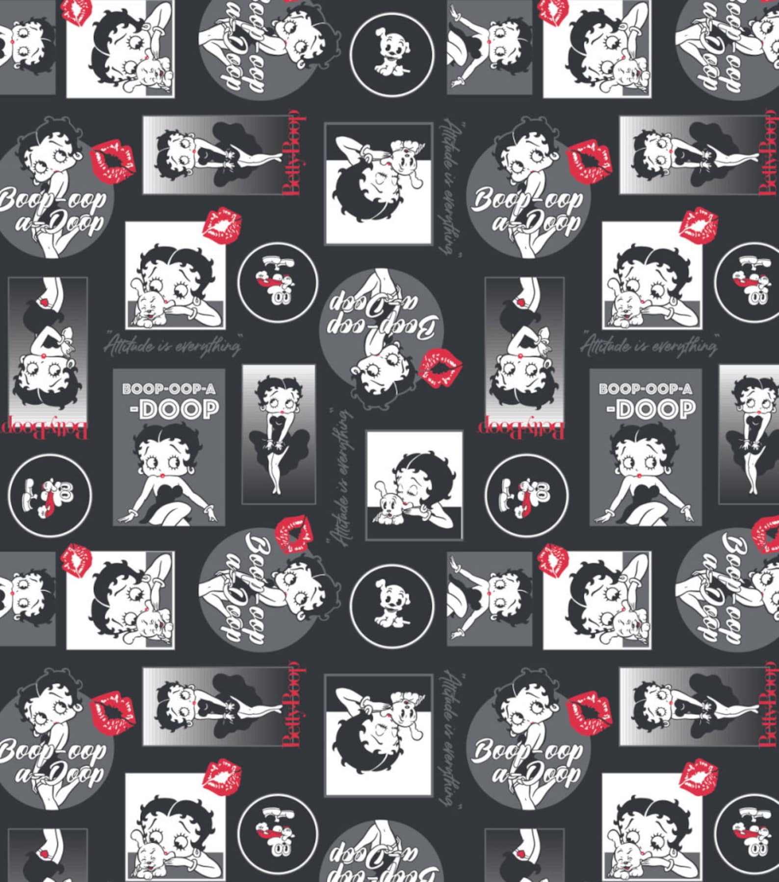 Betty Boop Classic – 100% Cotton Print Fabric, Material - Etsy
