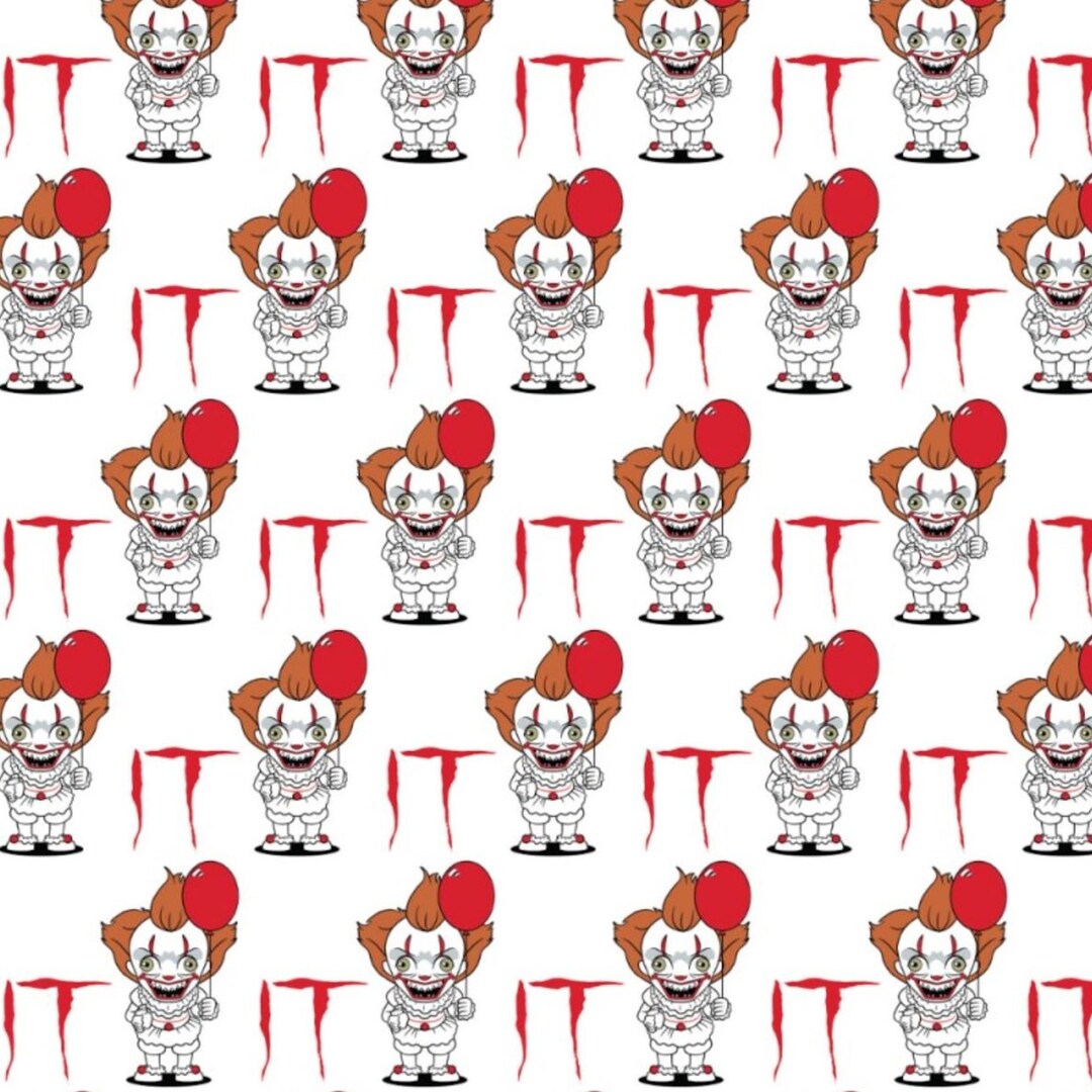 IT Movie Horror 100% Cotton Fabric by Camelot - Etsy