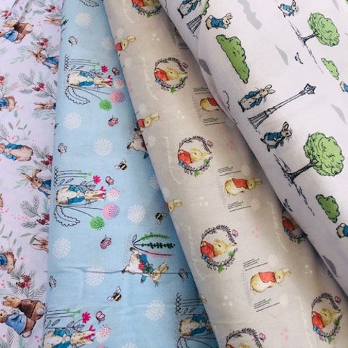 Beatrix Potter Peter Rabbit Fabric 100% Cotton Various - Etsy