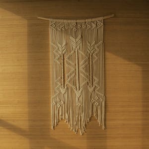 Macrame Mural, Large Macrame Wall Hanging, Indian Wall Art, Native ...