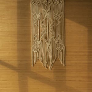 Macrame Mural, Large Macrame Wall Hanging, Indian Wall Art, Native ...