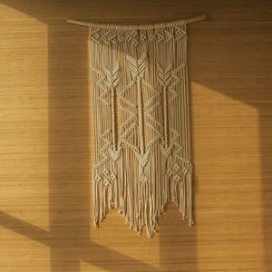 Macrame Mural, Large Macrame Wall Hanging, Indian Wall Art, Native ...