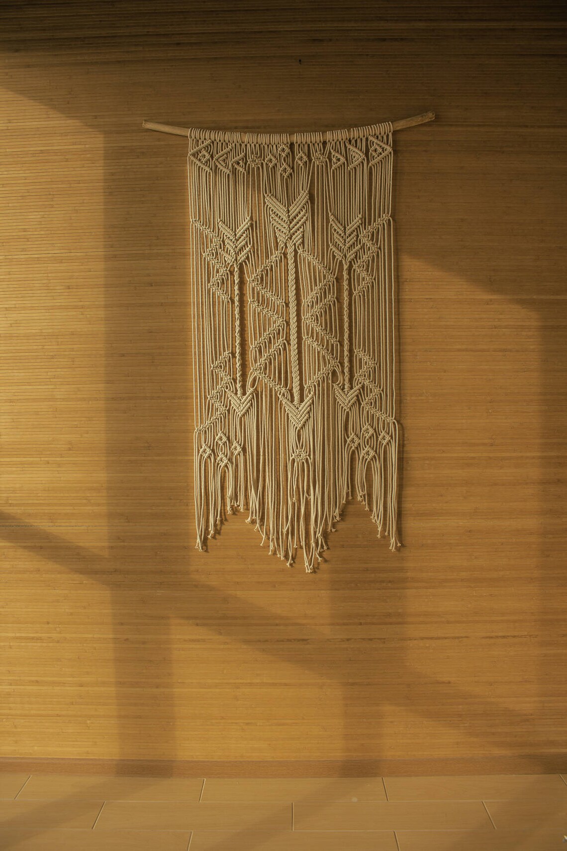 Macrame Mural, Large Macrame Wall Hanging, Indian Wall Art, Native ...