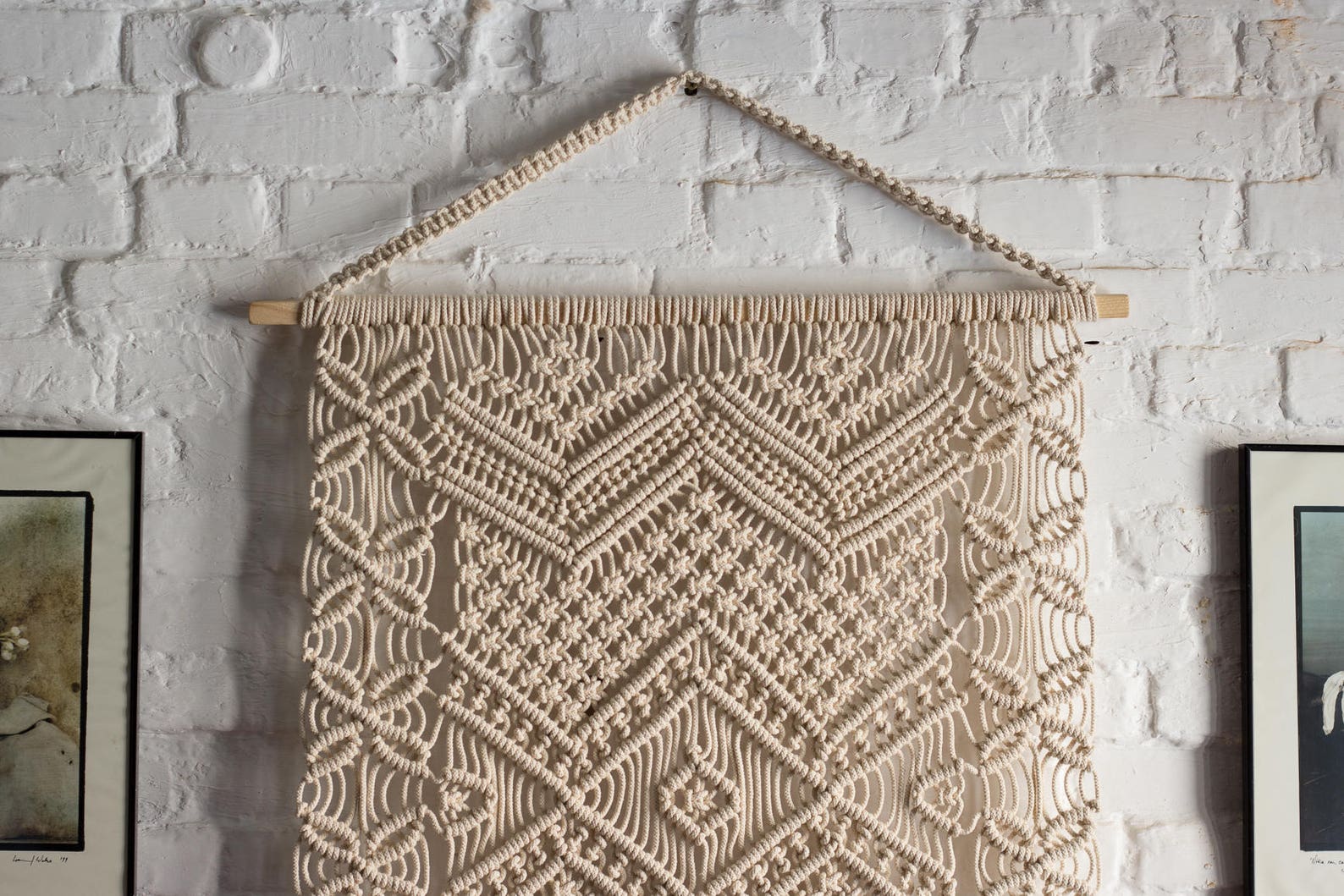 Macrame Wall Hanging Macrame Mural Yarn Wall Hanging Wall - Etsy