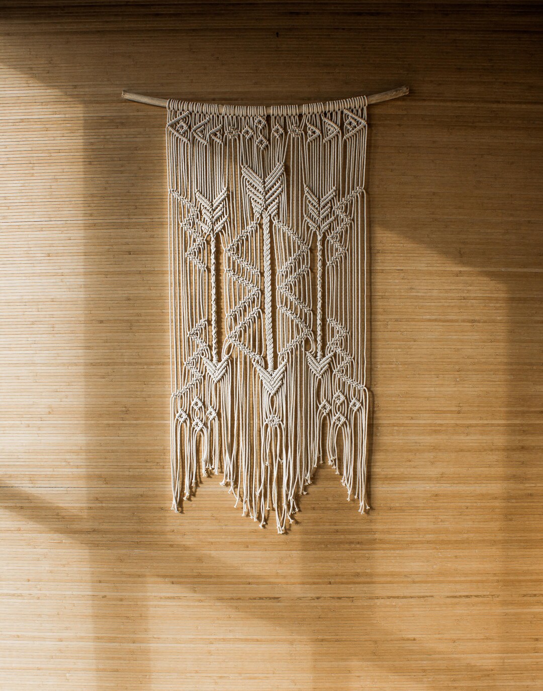 Macrame Mural, Large Macrame Wall Hanging, Indian Wall Art, Native ...