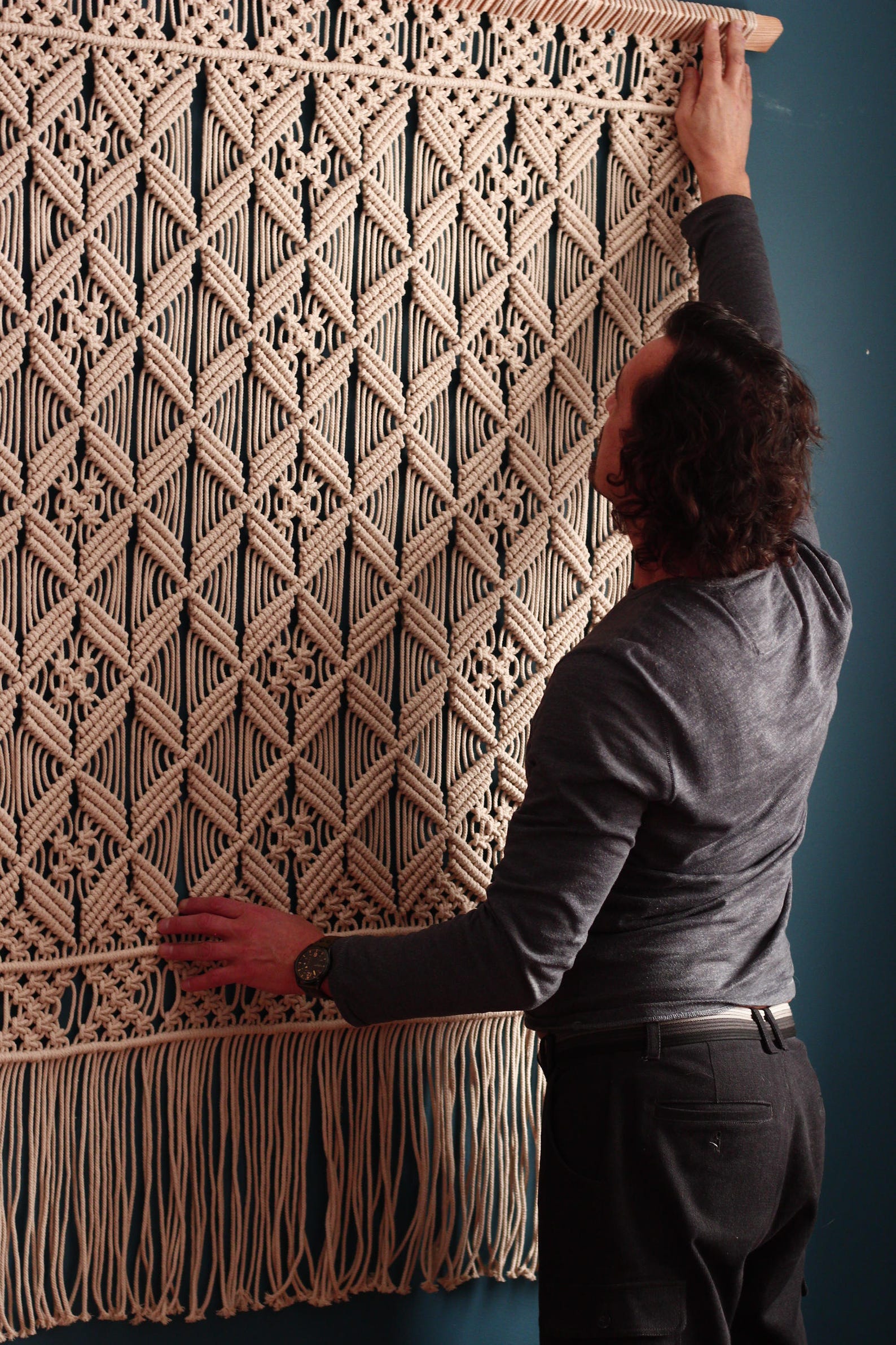 Large wall tapestry large macrame wall hanging woven wall | Etsy