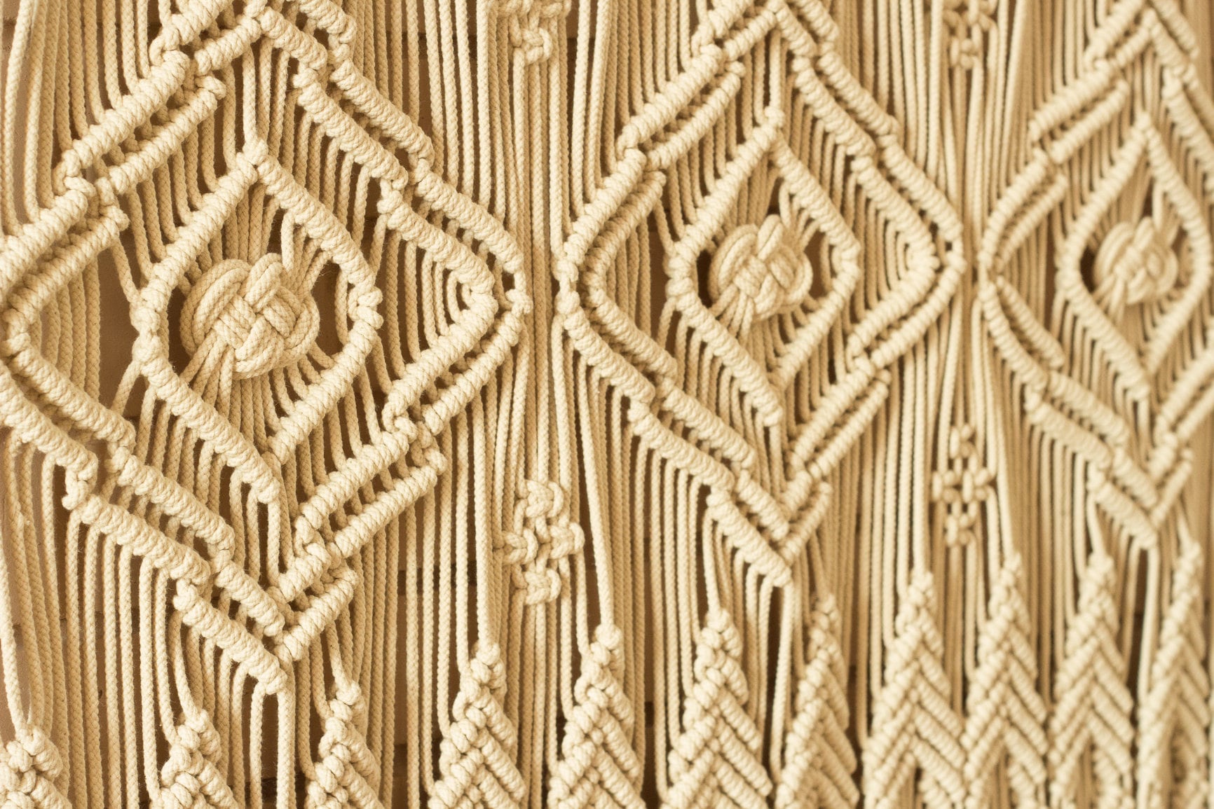 Large macrame wall hanging macrame headboard large wall | Etsy