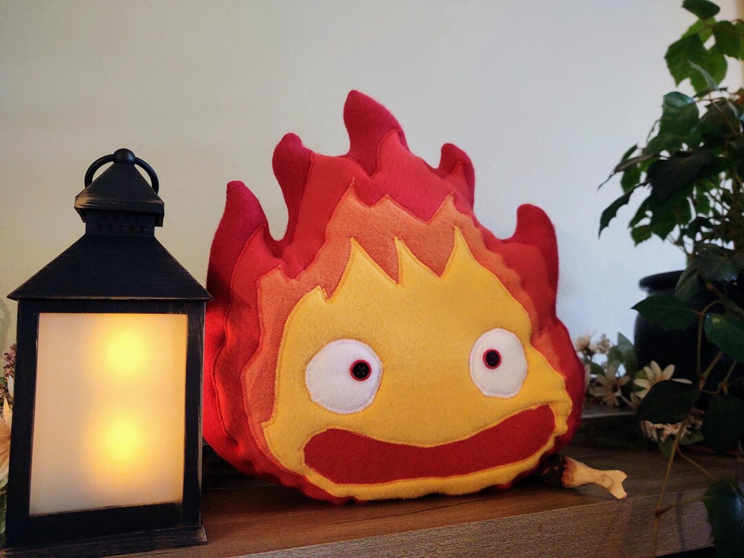 Moving Castle Plush Fire Demon - Etsy