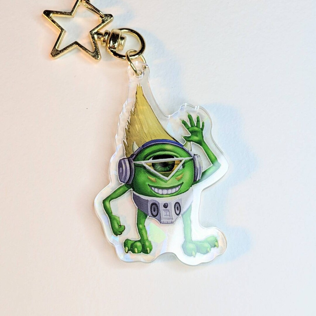Mic Wazowski Acrylic Keychain - Etsy