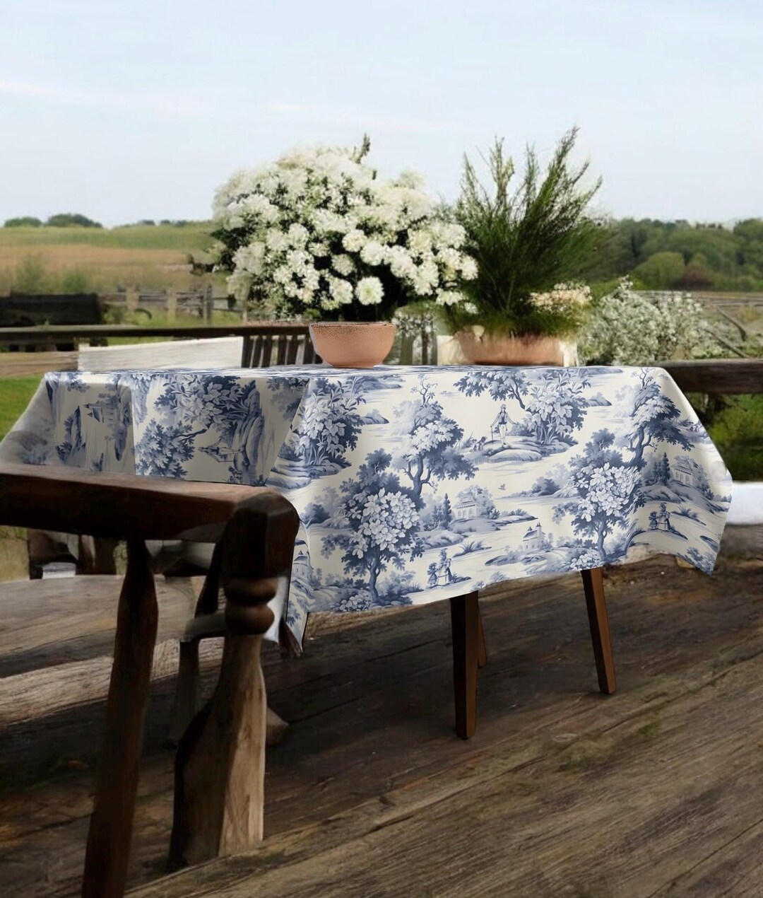 Toile De Jouy ,blue China ,porcelain,blue Willow,thickiy Ronior ...