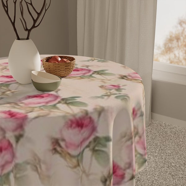 Roses Tablecloth - Etsy