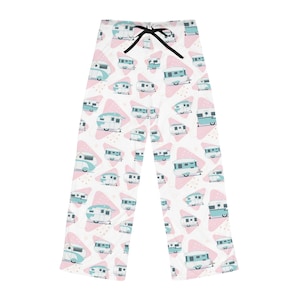 Camping Pajama Pants - Cute RV Caravan Camper Women's PJ Sleepwear - Etsy