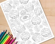 Sweet Coloring Pages Printable Coloring Pages for Kids and - Etsy Canada