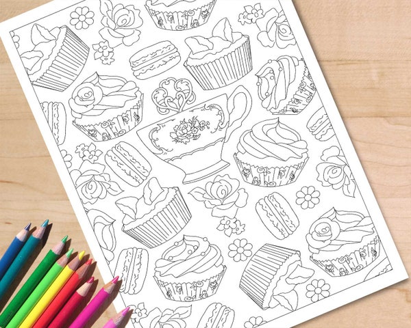 Sweet Coloring Pages Printable Coloring Pages for Kids and - Etsy Canada