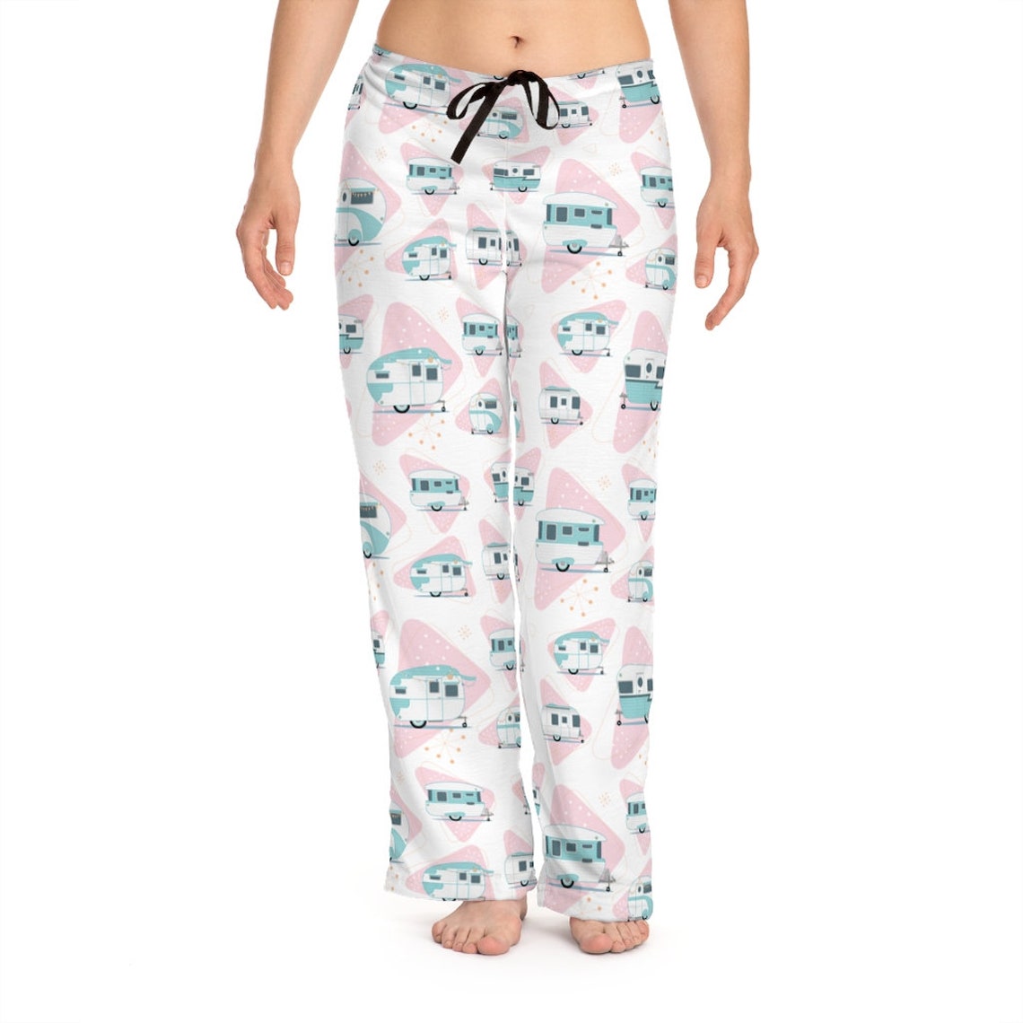 Camping Pajama Pants - Cute RV Caravan Camper Women's PJ Sleepwear - Etsy