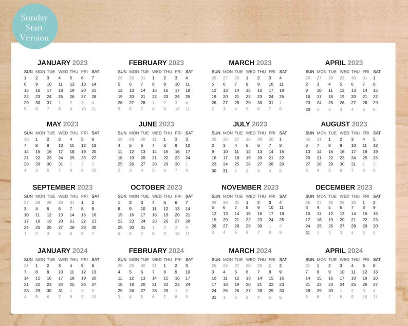 2023 Calendar Template Adobe Indesign Calendar Editable Etsy Singapore 2023 Calendar Template Adobe Indesign Calendar Editable Etsy Singapore