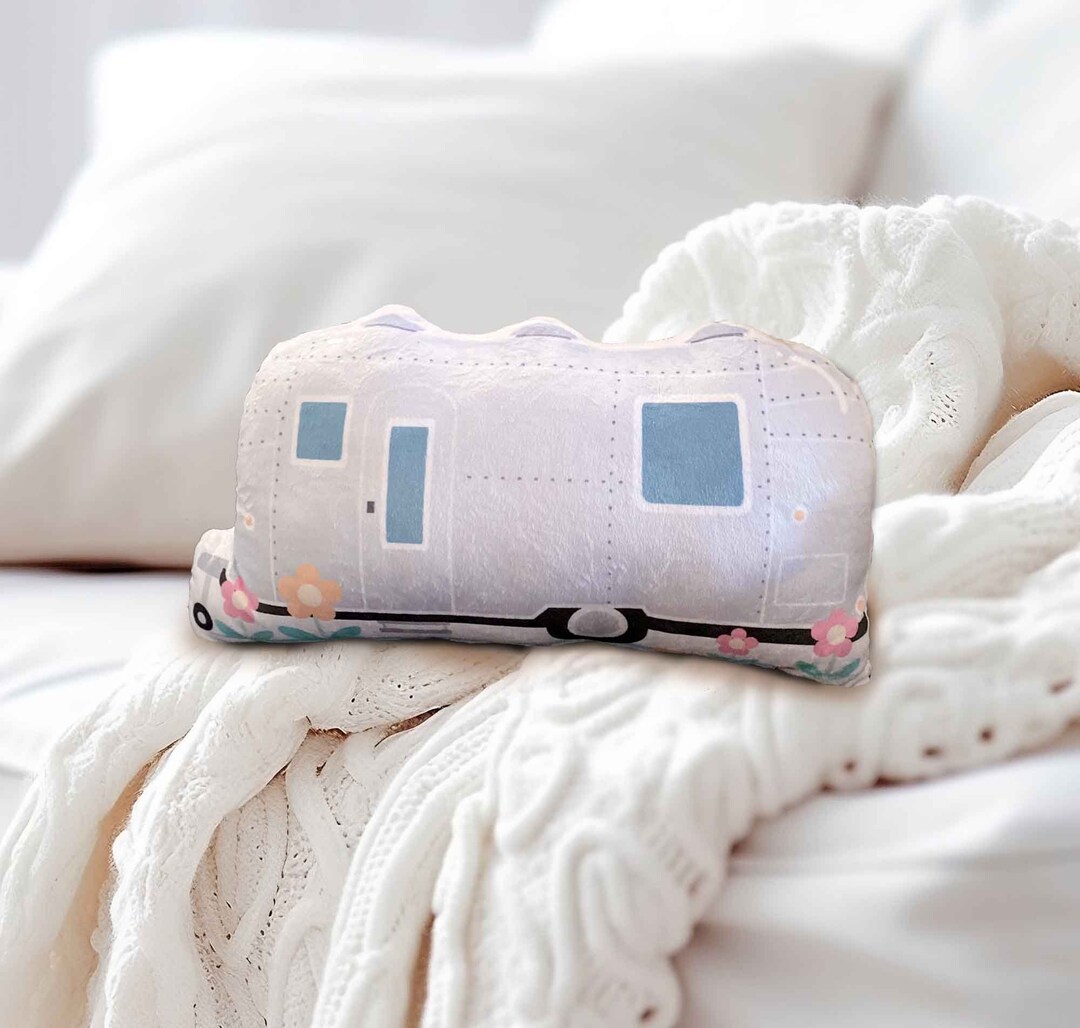 Camper Trailer Pillow, Interior Airstream Owner Gifts, RV Throw Pillow ...