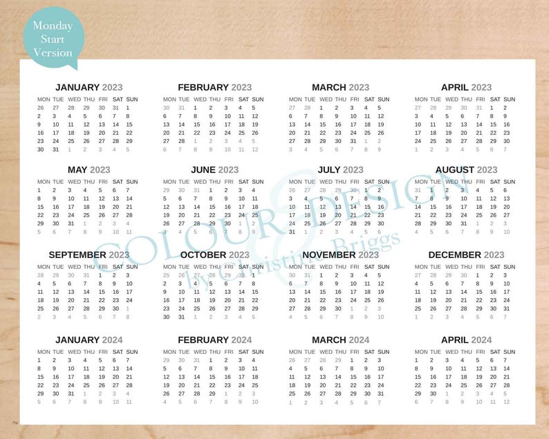 Indesign 2023 Calendar Template Printable Calendar 2023